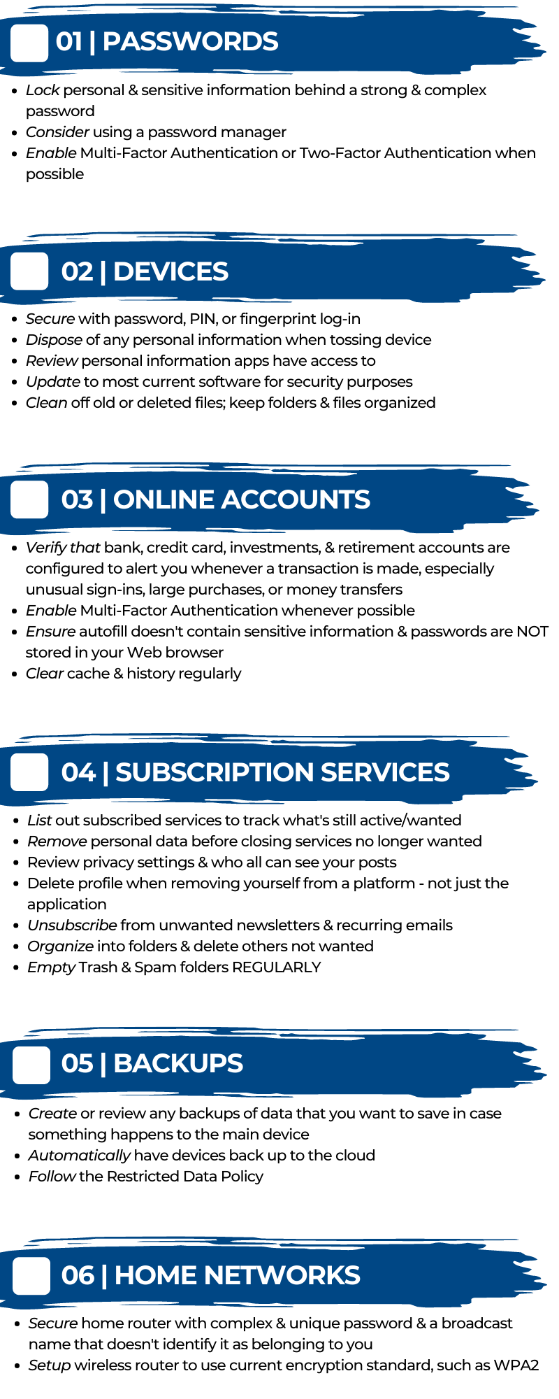 Digital Spring Cleaning Checklist – Florida Gulf Coast University ITS