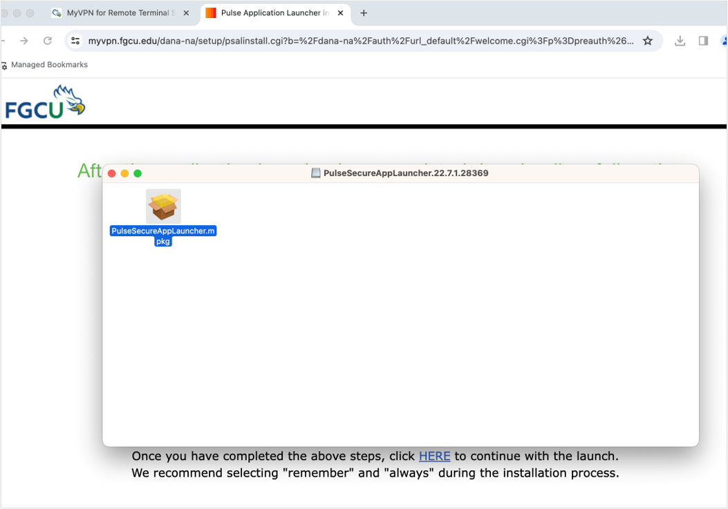 Mac - Updating Ivanti Secure Access Client – Florida Gulf Coast ...