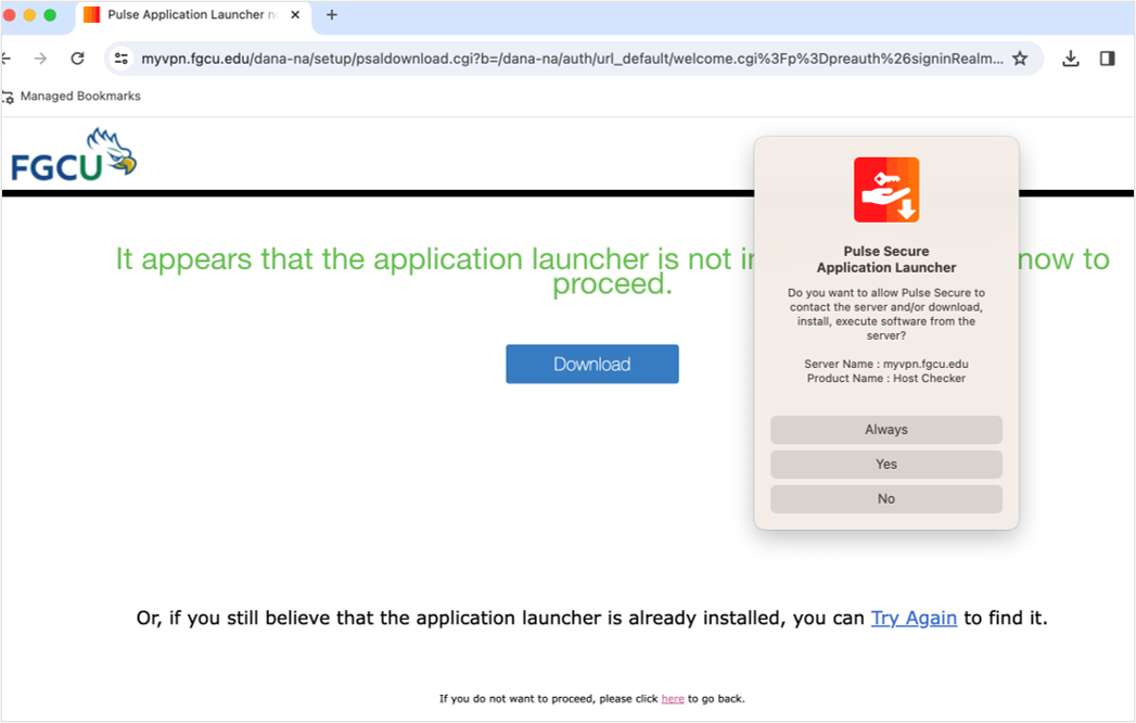 Mac - Updating Ivanti Secure Access Client – Florida Gulf Coast ...