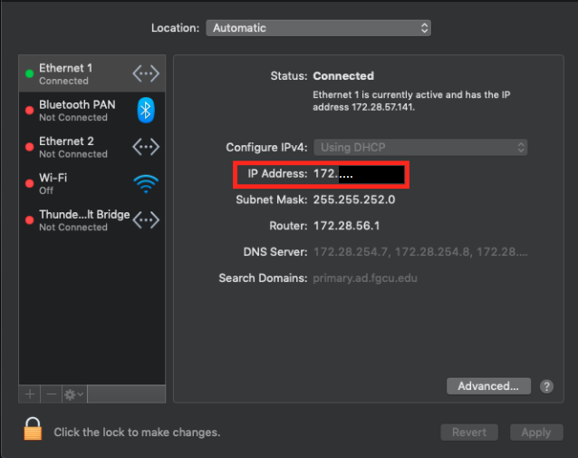 MyVPN for Remote Terminal Session – Florida Gulf Coast University ITS