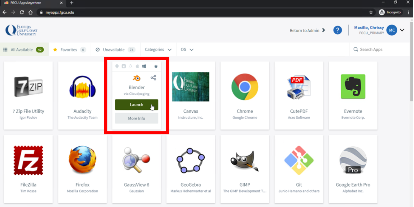Accessing AppsAnywhere on a Personal Computer – Florida Gulf Coast ...