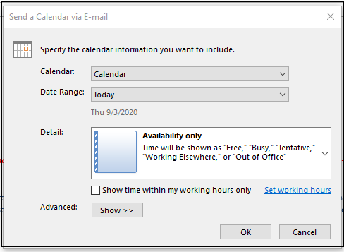 Outlook: Calendars – Florida Gulf Coast University ITS