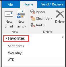 Outlook: Favorites and Templates – Florida Gulf Coast University ITS