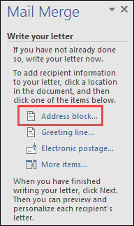 Word: Mail Merge – Florida Gulf Coast University ITS