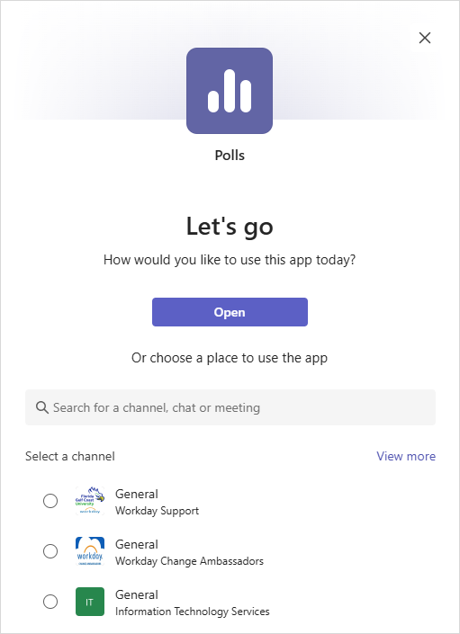 Create and Manage Polls in Teams – Florida Gulf Coast University ITS