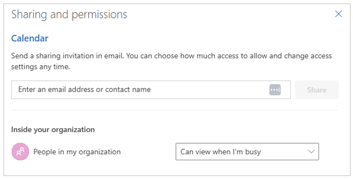 Share Calendar in Outlook – Florida Gulf Coast University ITS