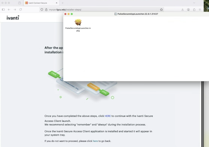 Mac - Updating Ivanti Secure Access Client – Florida Gulf Coast ...