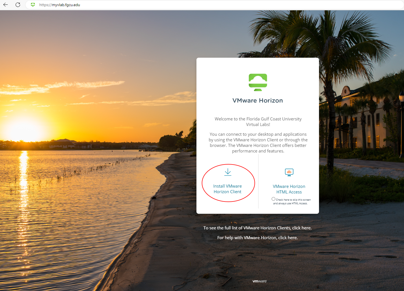 Getting Started with Virtual Lab (vLab) – Florida Gulf Coast University ITS