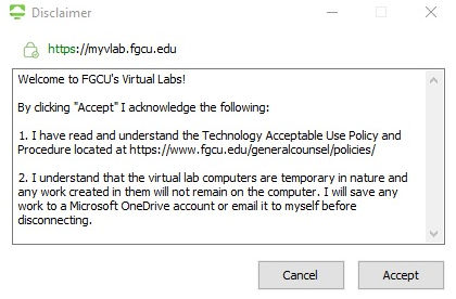 Getting Started with Virtual Lab (vLab) – Florida Gulf Coast University ITS
